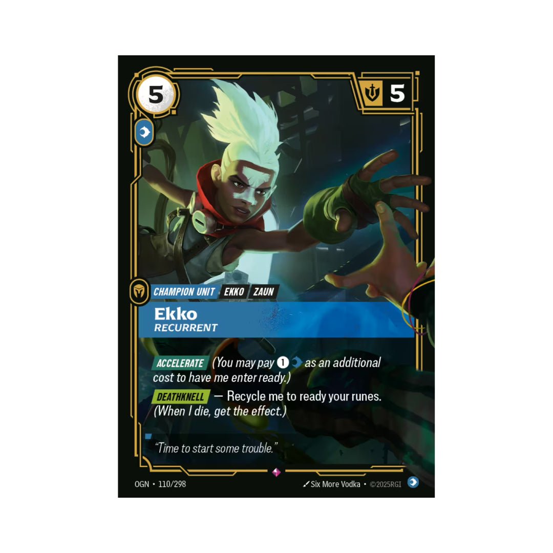 Riftbound | Ekko - Recurrent (OGN-110) – Cards Beyond
